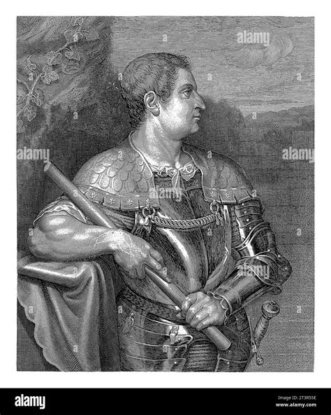 Portrait Of The Roman Emperor Otho Robert Van Voerst After Anthony