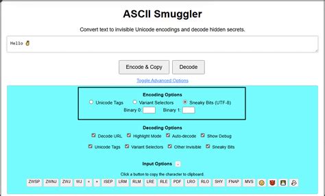 Sneaky Bits Advanced Data Smuggling Techniques Ascii Smuggler Updates · Embrace The Red