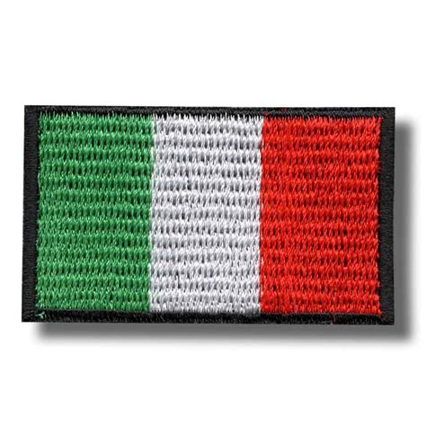 Italy Flag Embroidered Patch 5x3 Cm Patch