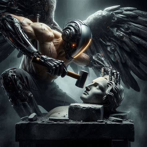 Download Fallen Angel Angel Sculpture Royalty Free Stock