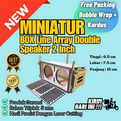 Box Sound Line Array Double Speaker 2 Inch 5mm Shopee Malaysia