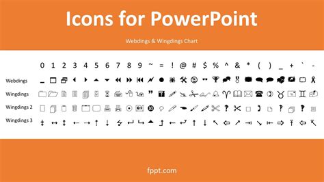 Wingdings 2 Character Map