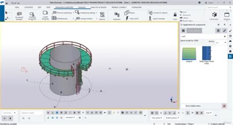 Tekla Structures 2020 Modelling Circular Platform For Oil And Gas Project Sipilpedia