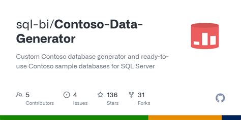 Github Sql Bicontoso Data Generator Custom Contoso Database Generator And Ready To Use