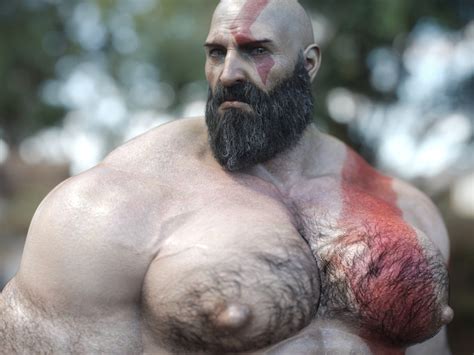 Rule 34 Bald Bald Man Bara Bear Big Muscles Big Nipples Big Pecs Big
