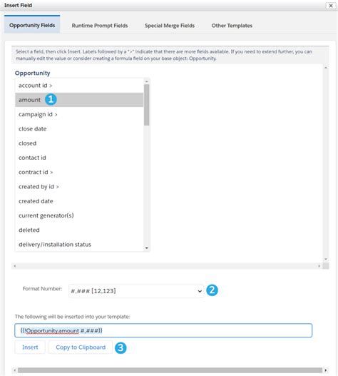 The Template Editor Insert Field Button S Docs Knowledge Base