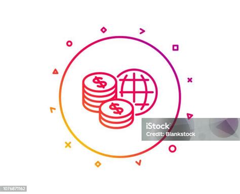 世界貨幣線圖示全球市場標誌向量向量圖形及更多傳送圖片 傳送 全球性 商務 Istock