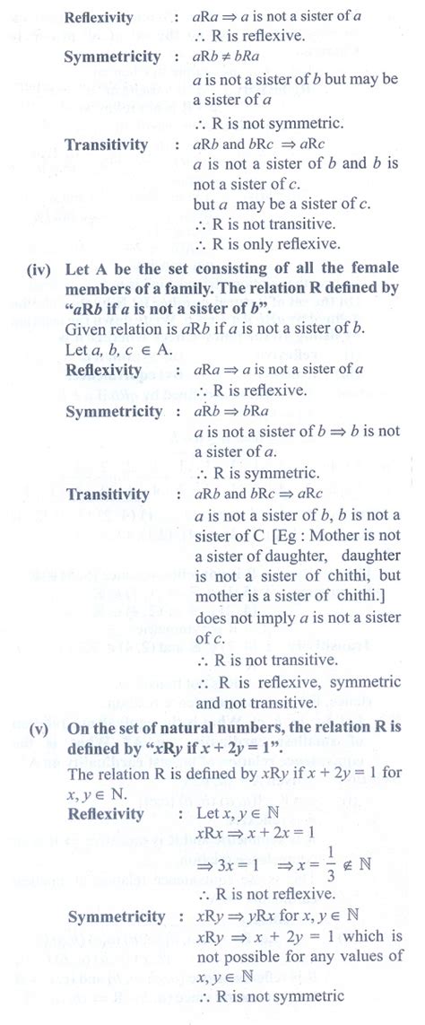 exercise 1 2 relations problem questions with answer solution