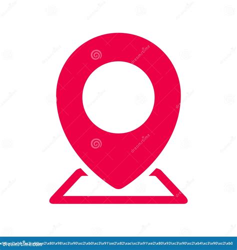 Pin Pointer Red Icon Stock Illustration Illustration Of Direction