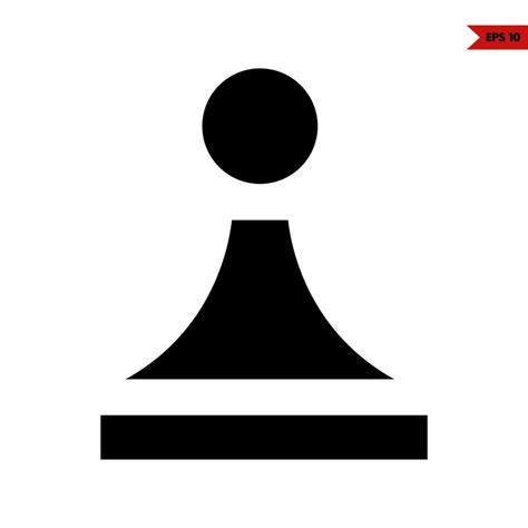 Chess Glyph Icon Vector Art At Vecteezy