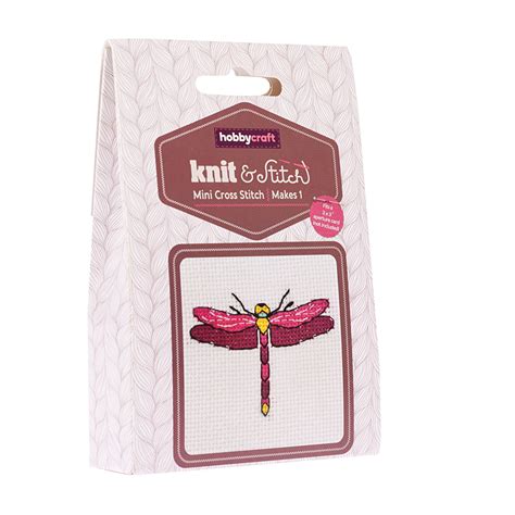 Dragonfly Mini Cross Stitch Kit Hobbycraft