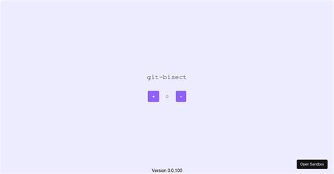 Git Bisect Demo Codesandbox