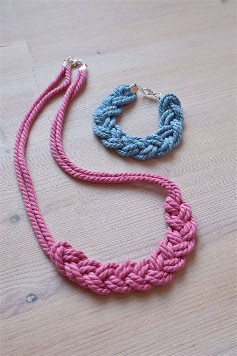 How To Make A Macrame Braid Necklace Diy Rope Necklace Tutorial
