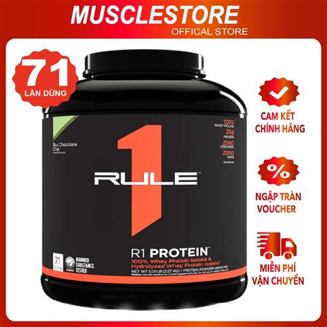 Rule 1 Whey Protein Isolate Và Hydrolyzed 23kg72liều Hỗ Trợ Tăng Cơ