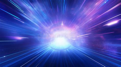 Futuristic Hyper Space Tunnel Stock Illustration Illustration Of