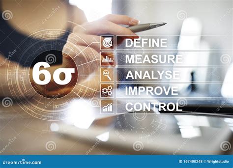 Six Sigma Set Of Techniques And Tools For Process Improvement Stock