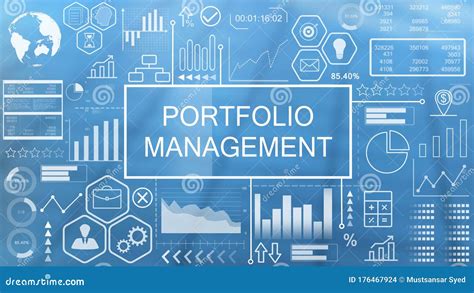 Portfolio Management Animated Typography Stock Illustration