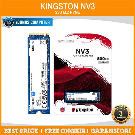 Jual SSD KINGSTON NV3 500GB 1TB 2TB M 2 2280 NVME Gen 4 5000mbps Shopee Indonesia