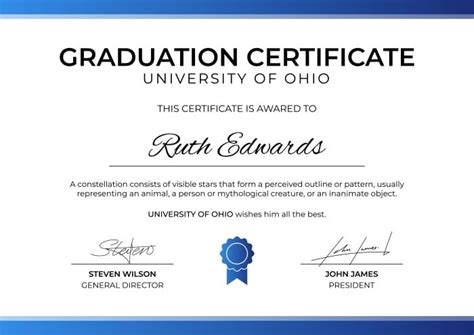 Customize This Geometric Class Graduation Certificate Layout For Free