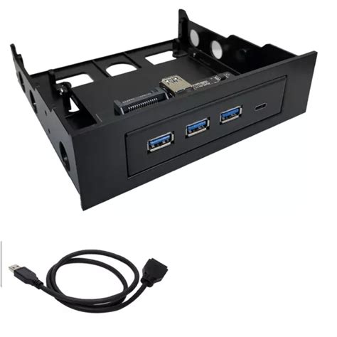 4 Ports Front Panel Hub 6gbps Internal Metal Usb Hub With Usb Cand3 Usb