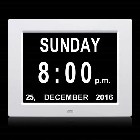 8 Digital Calendar Day Clock Orientation Clock Furniture And Home