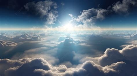 어떤 구름 위에 빛나는 태양 하늘 그림에서 그것은 어떻게 생겼습니까 배경 일러스트 및 사진 무료 다운로드 Pngtree