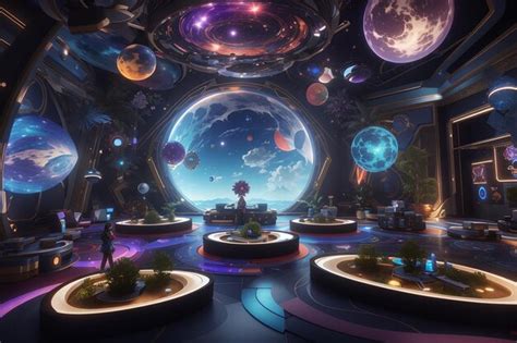 Premium Ai Image Exploring Boundless Dimensions