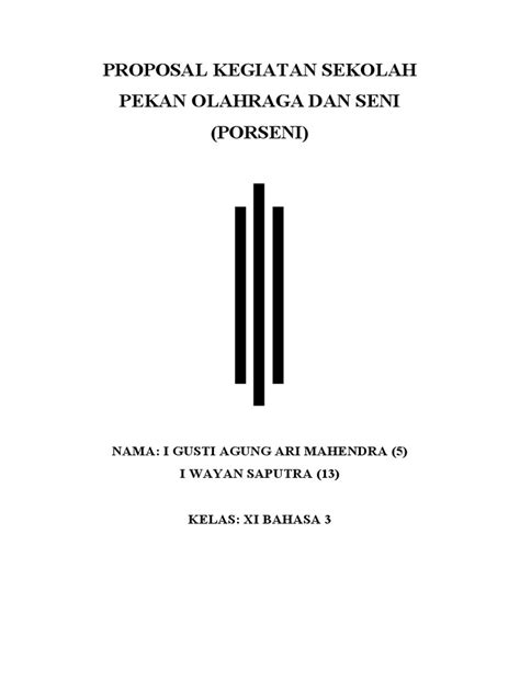 Proposal Kegiatan Sekolah Pdf