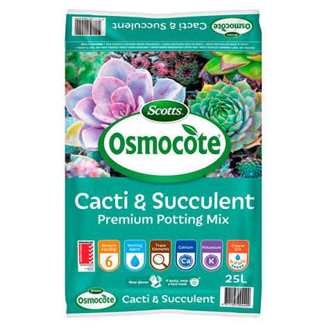 Scotts Osmocote 25l Cacti And Succulent Premium Potting Mix Bunnings