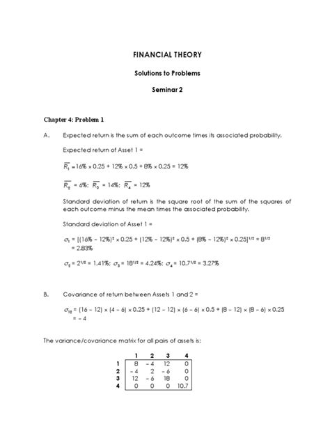 topic 2 solutions pdf variance statistics