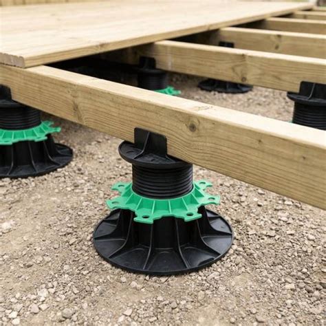 Plot Terrasse Bois Réglable 80 à 140 Mm Jouplast Carton De 11 Plots