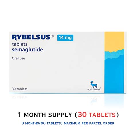 Semaglutide Rybelsus Novo Nordisk 14mg 30 Tablets Thyroid Healing