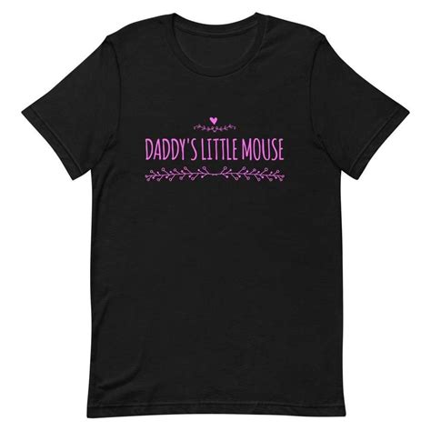 Daddys Little Mouse Pink T Shirt Kinky Cloth