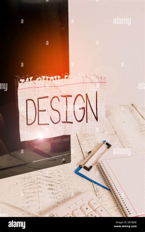 Handwriting Text Design Conceptual Photo Plan Drawing Produced To Show Look Function Or