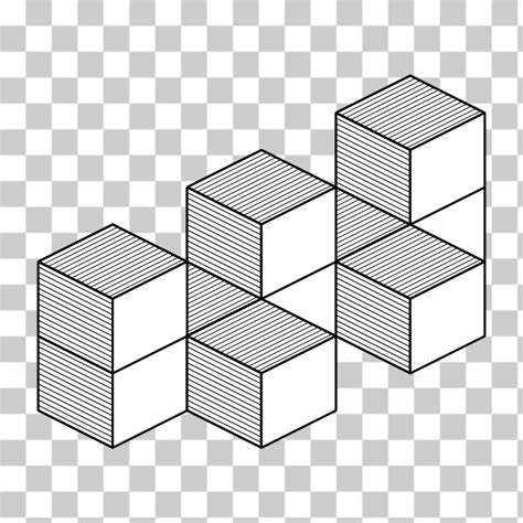 Free Svg Isometric Cubes Wall Nohatcc