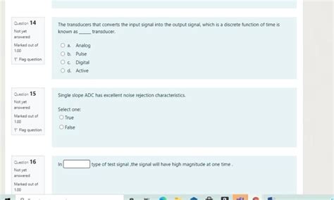 Solved The Transducers That Converts The Input Signal Into Chegg
