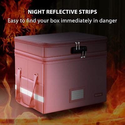 DocSafe File Box With Lock Multi Layer Fireproof Document Box Collapsible File 691197964529 On