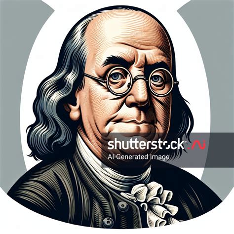Cartoon Artistic Image Benjamin Franklin Portrait Ai Generated Image 2452703837 Shutterstock