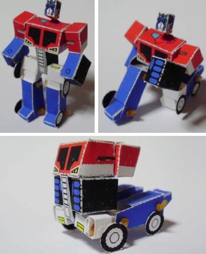 Optimus Prime Articulated Robot Paper Model By Paper Transformers Artofit