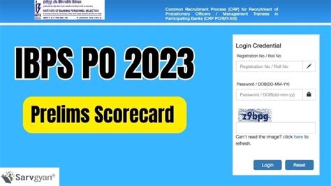 Ibps Po 2023 Prelims Scorecard Out Direct Link Here Sarvgyan News