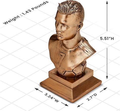 Alove Escultura De Busto De La Leyenda De Cristiano Ronaldo 551