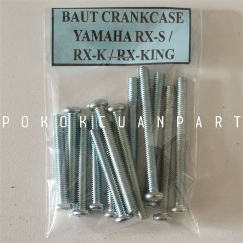 Jual Baut Crankcase Mesin Tengah Yamaha RX K S KING SPECIAL RXS RXKING