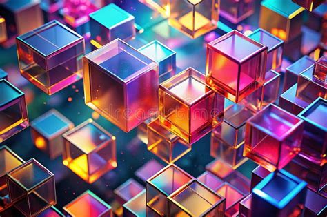 Stunning 3d Animation Showcase A Dynamic Dance Of Glittering Cubes Expressing Modern Geometric