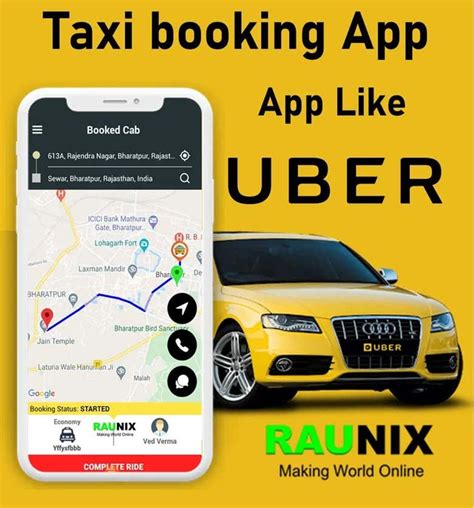 taxi booking app like ola and uber raunix ola uber clone freelancer