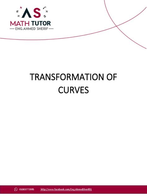 24 Transformation Of Curves Done Pdf Equations Mathematics