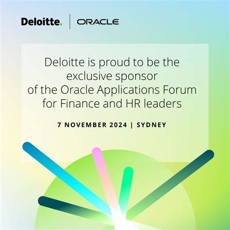 Oracle Sydney Deloitte Deloitte Oracle Oracleapplicationsforum… Robert Loughnane