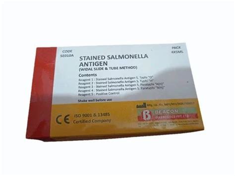 45 Ml Widal Stained Salmonella Antigen Test Kit At ₹ 250 In Muzaffarpur