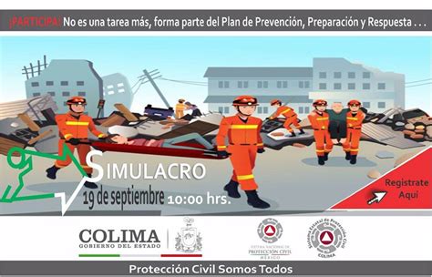 Protección Civil organiza Macrosimulacro por sismo El Pulso de Colima