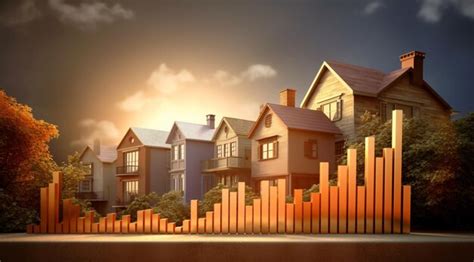 Premium Photo House With Graph Chart Concept Of Investment Growth Real Estate Property Value