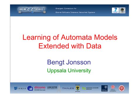 PPT Learning Of Automata Models Learning Of Automata Models